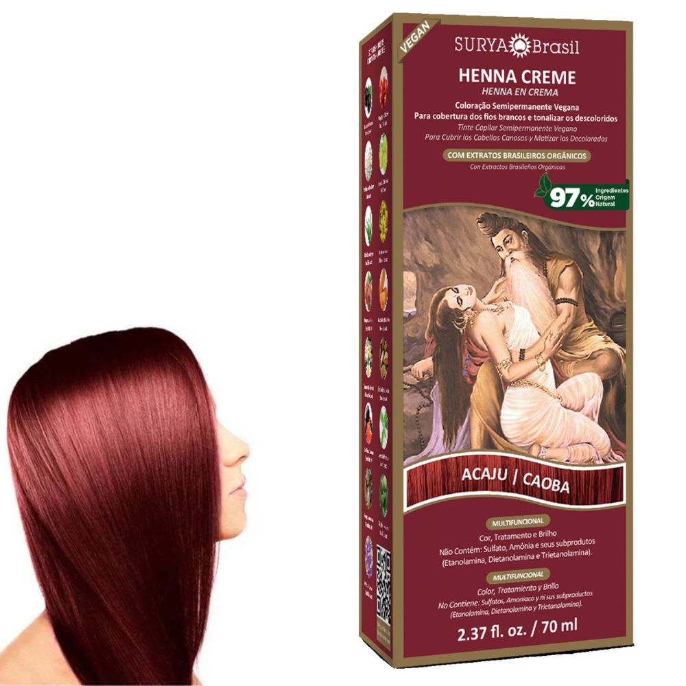 Henna en crema Caoba Surya Brasil 70 ml – Pide Belleza