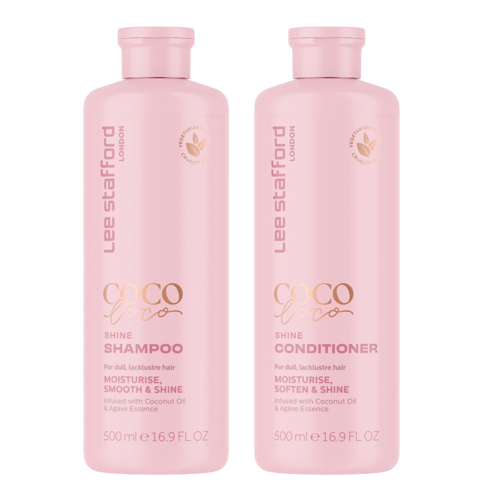 Shampoo & Acondicionador Coco Loco Shine Lee Stafford 500 ml – Pide Belleza